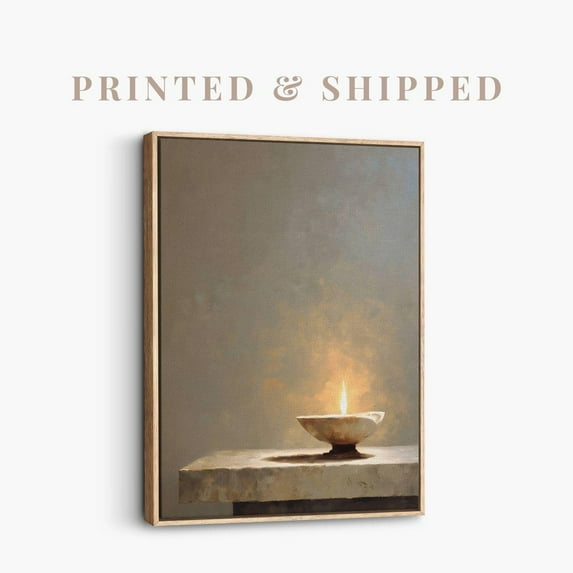 Christian Oil Lamp Canvas | Christian Wall Art, Catholic Home Decor ...