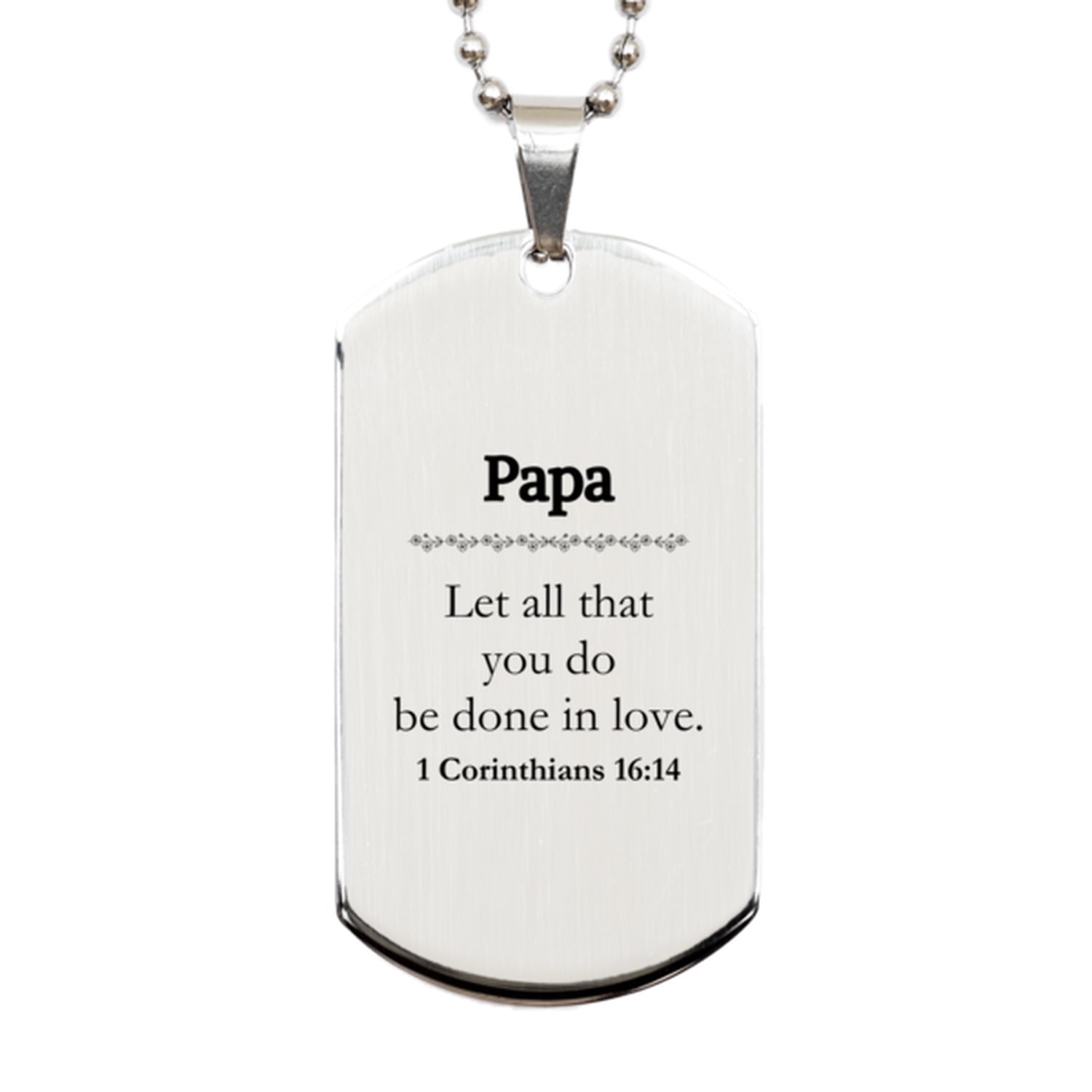 Christian Papa Gifts, Let all that you do be done in love, Bible Verse ...