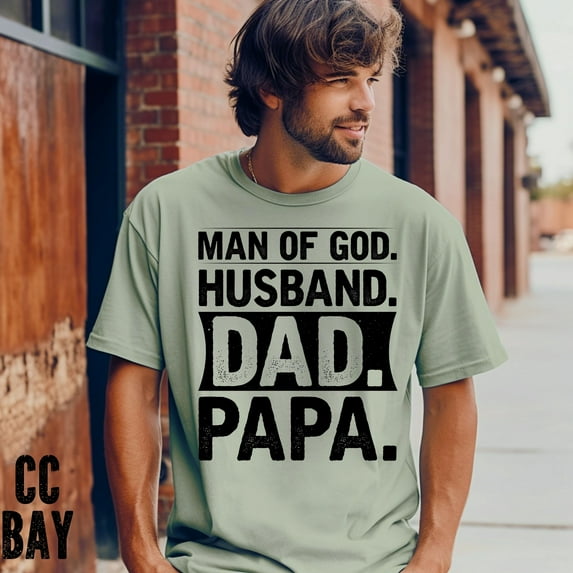 Christian Papa Shirt, Man Of God Shirt, Dad Tee, Gift For Grandpa ...