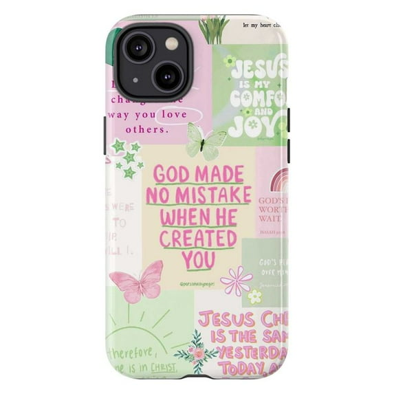 Christian Pastel Quote iPhone Case, Inspirational Bible Verses Phone ...
