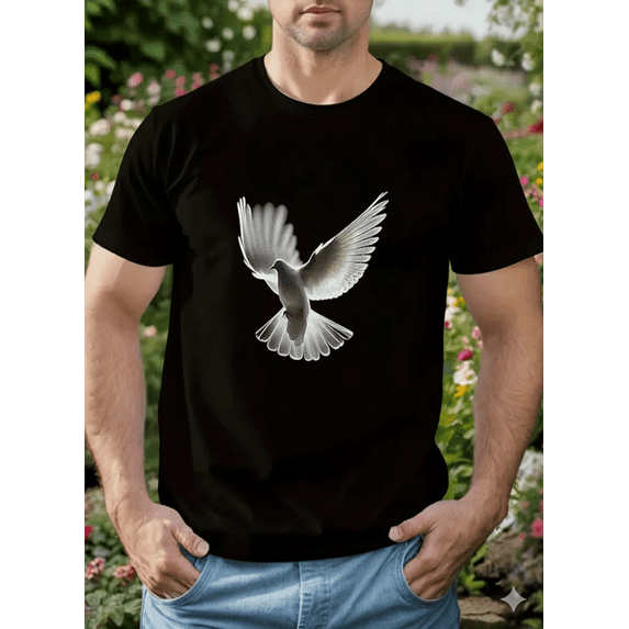 Christian Peace Dove Cross Theme Inspiring Faith Art Unisex T-Shirt up ...