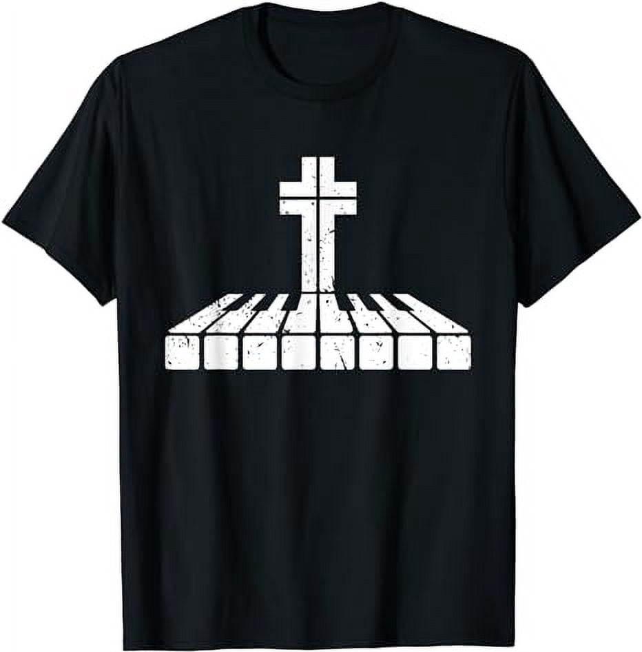 Christian Piano Player Religious Keyboard Piano Teacher T-Shirt ...