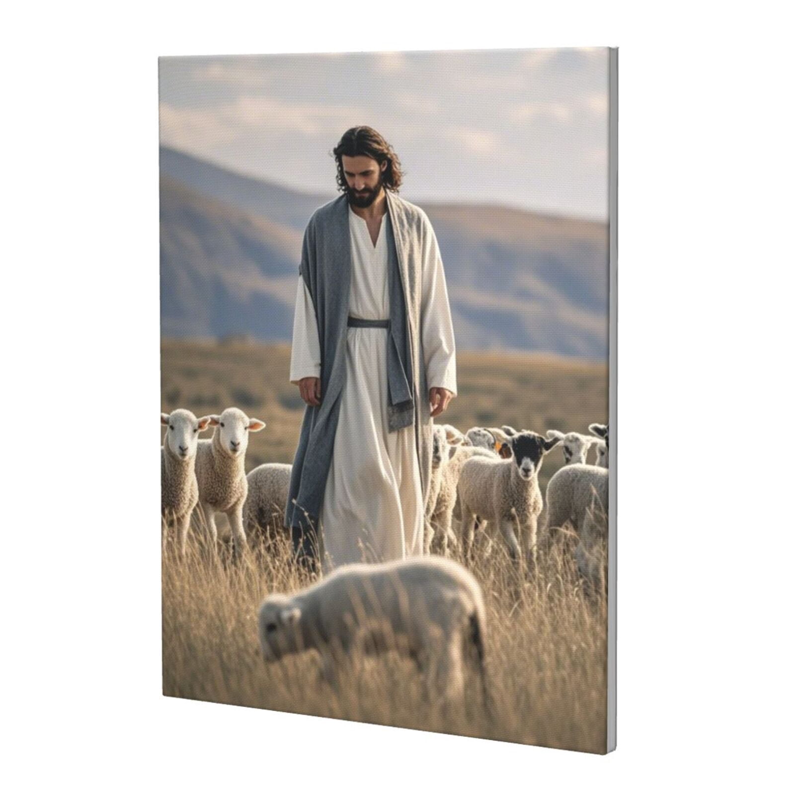 Christian Picture Jesus Portrait Mural Religious Wall Decor Canvas Wall ...