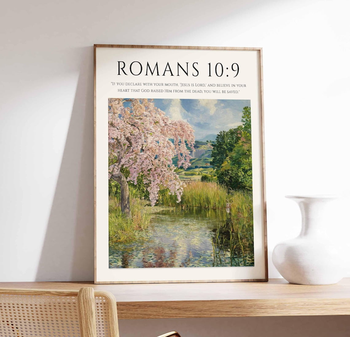 Christian Poster, Bible Verse Poster, Bible Art, Monet Poster ...