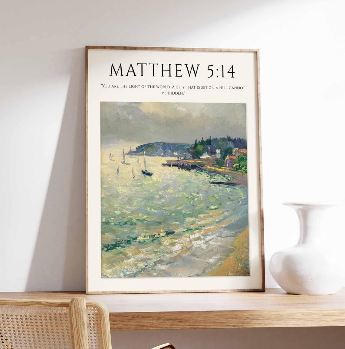 Christian Poster, Bible Verse Poster, Bible Art, Monet Poster ...