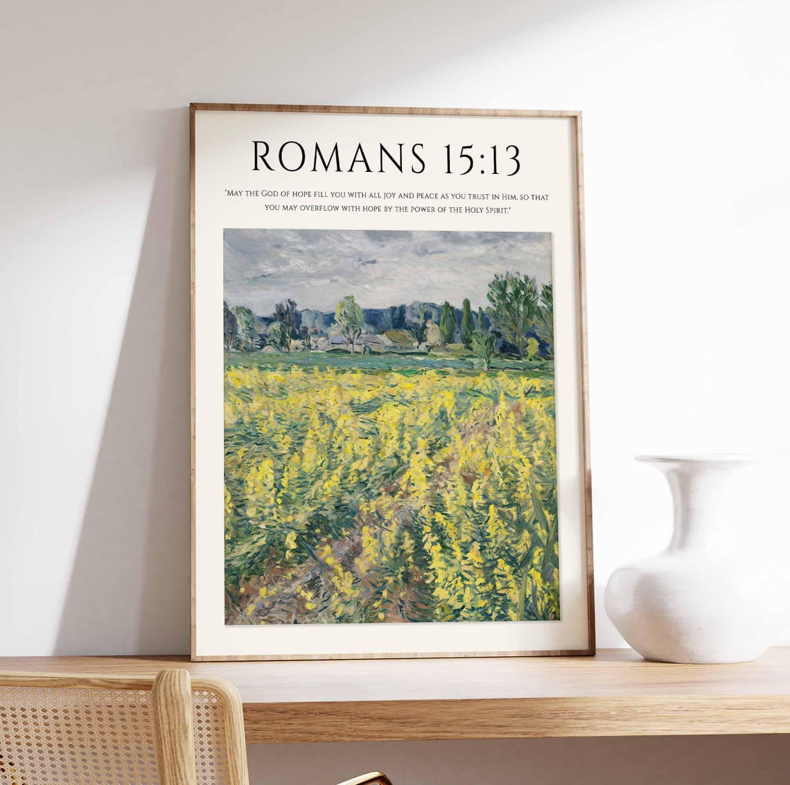 Christian Poster, Bible Verse Poster, Bible Art, Monet Poster ...