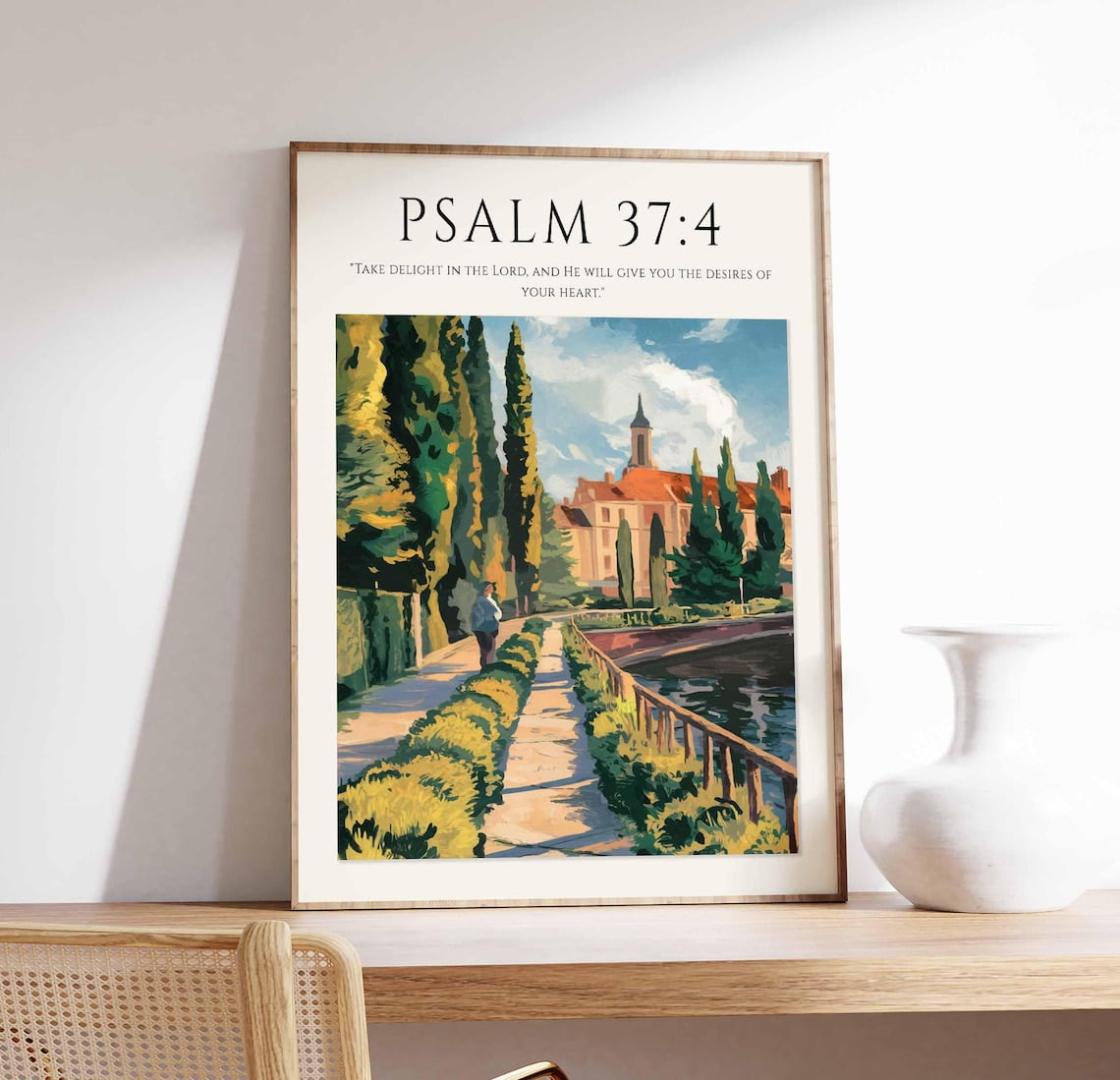 Christian Poster, Bible Verse Poster, Bible Art, Monet Poster ...