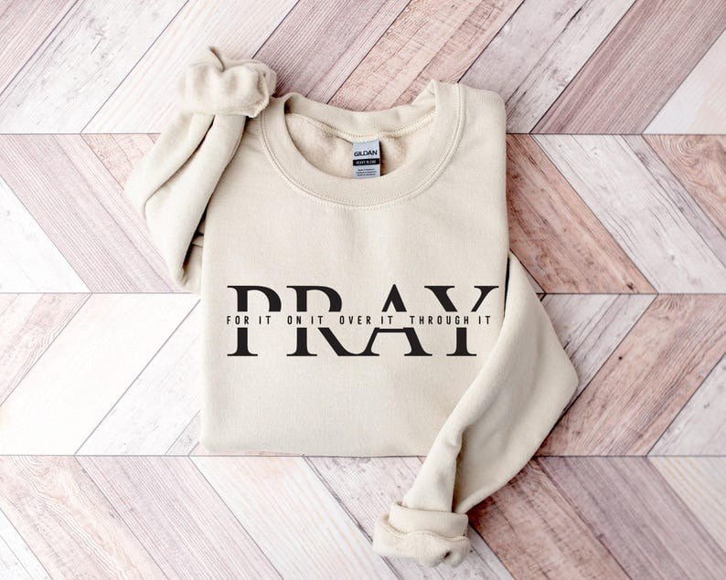 Christian Pray Sweatshirt, Women Of The Bible Sweater, Christian Women ...