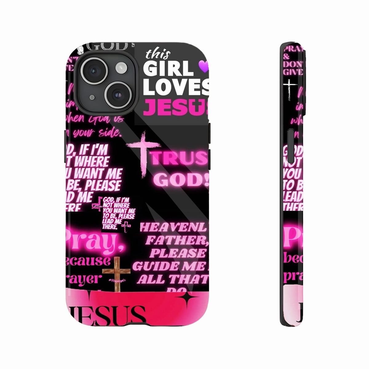 Christian Prayer Phone Case for Faithful Christians - Eye-Catching Neon ...