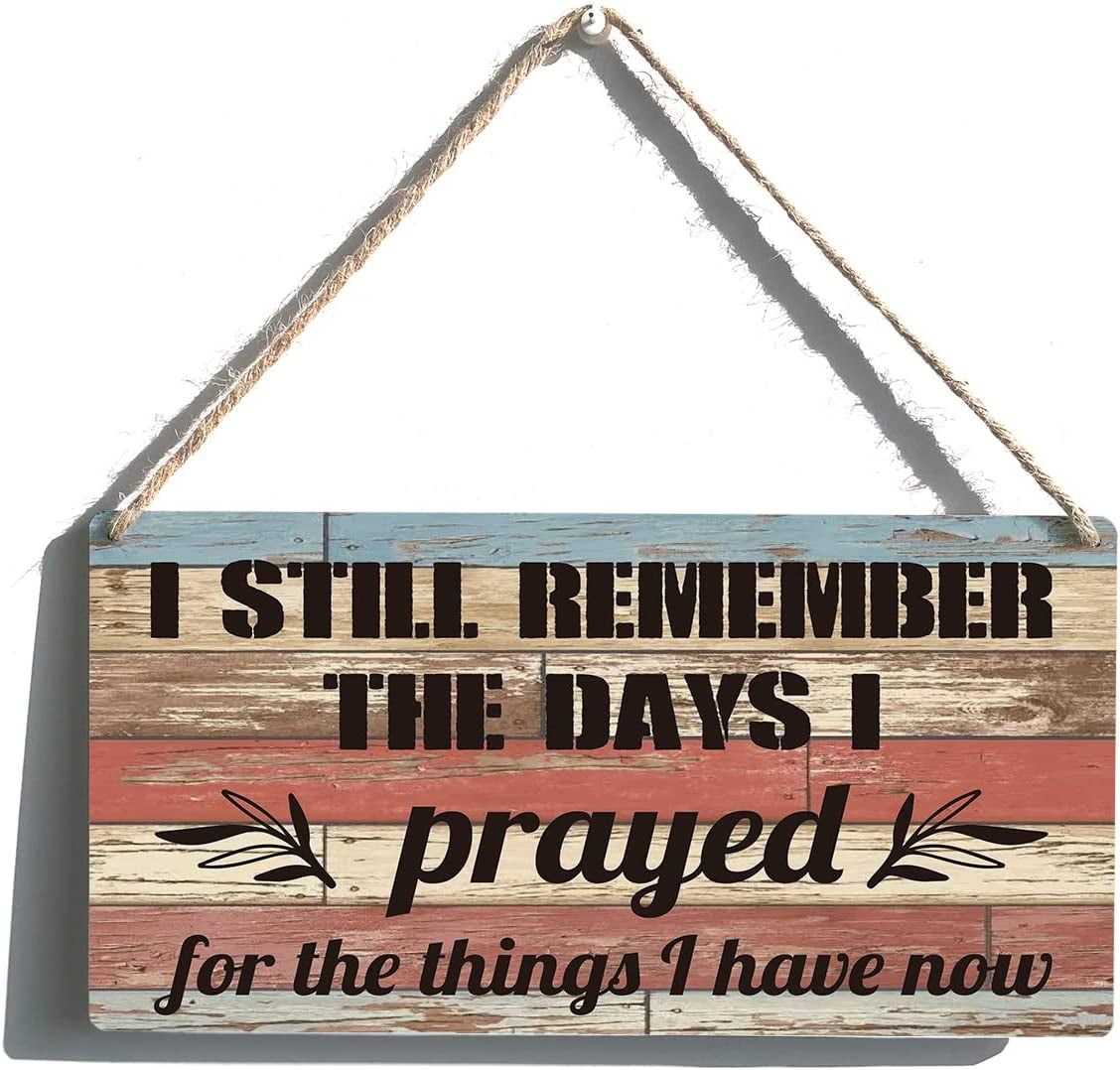 Christian Prayer Sign Farmhouse I Still Remember The Days Wooden ...