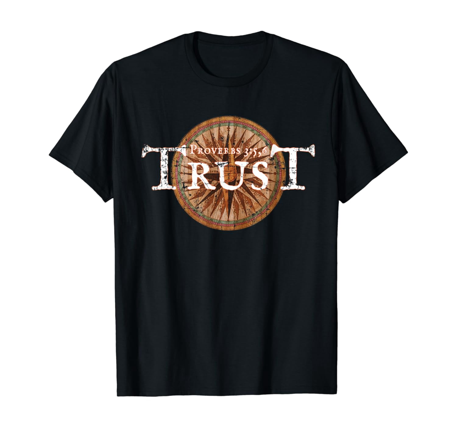 Christian Proverbs 3:5,6 Bible Verse Kjv T-Shirt - Walmart.com