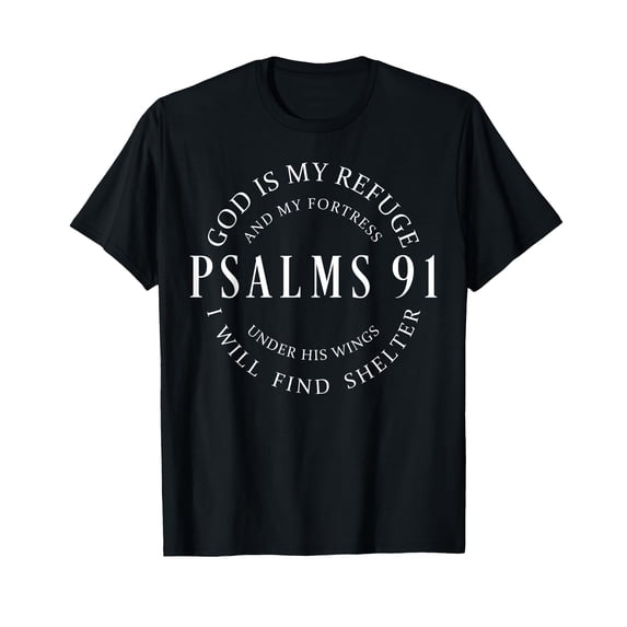 Christian Psalms 91 Blessed Scripture T-Shirt for Faith Inspiration ...