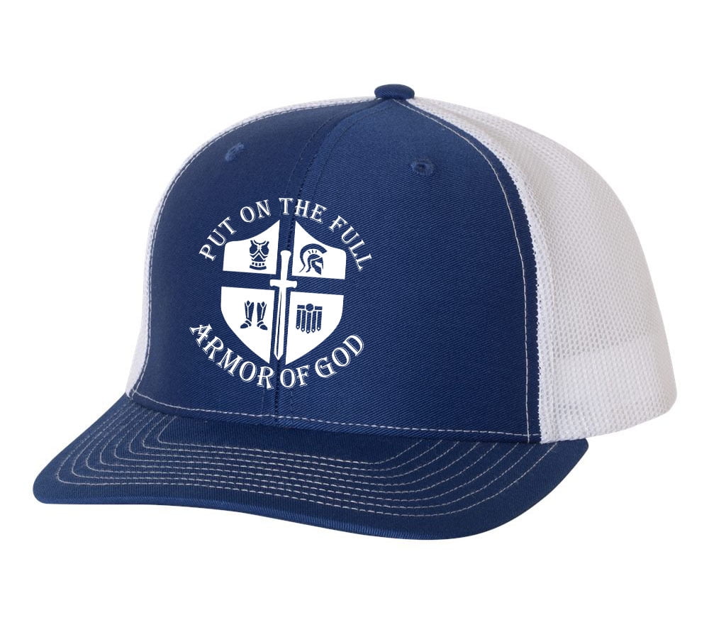 Christian Put On The Full Armor of God Knight Shield Mens Embroidered ...