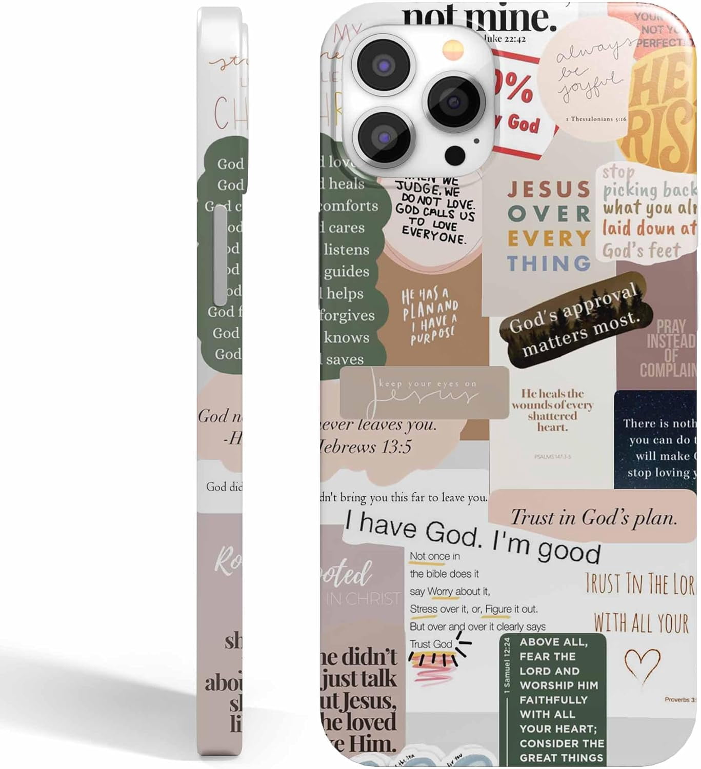 Christian Quotes Case for iPhone 13 Pro Max, Popular Jesus Words Case ...