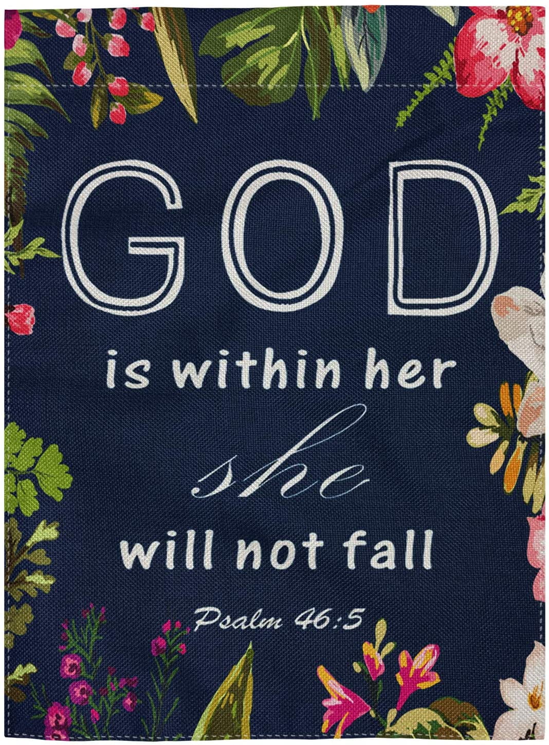 Christian Quotes Double Sided Burlap Garden Flag 12.5"x18",Bible Verses ...