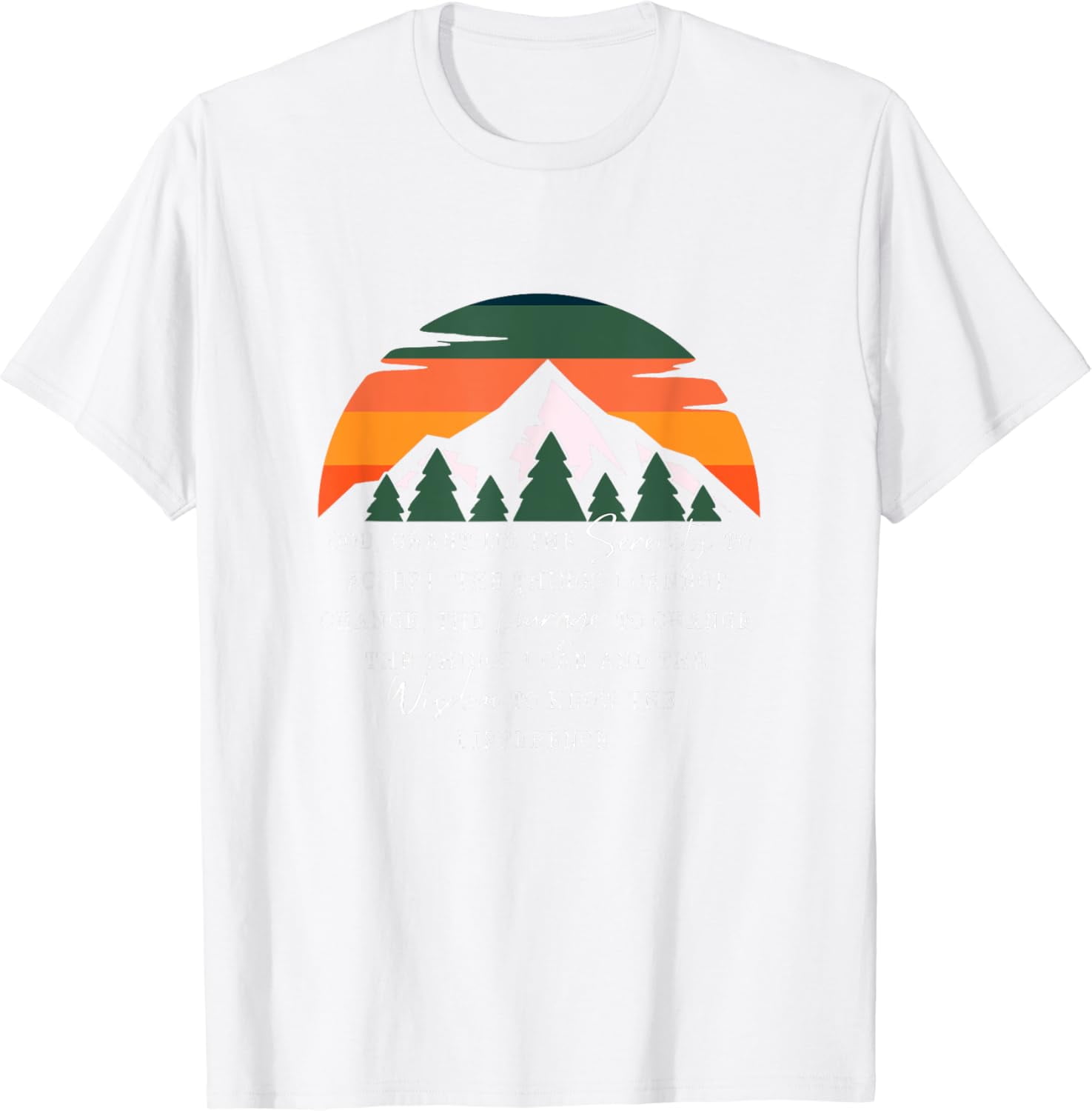 Christian Recovery Prayer - God Grant Me The Serenity T-Shirt - Walmart.com