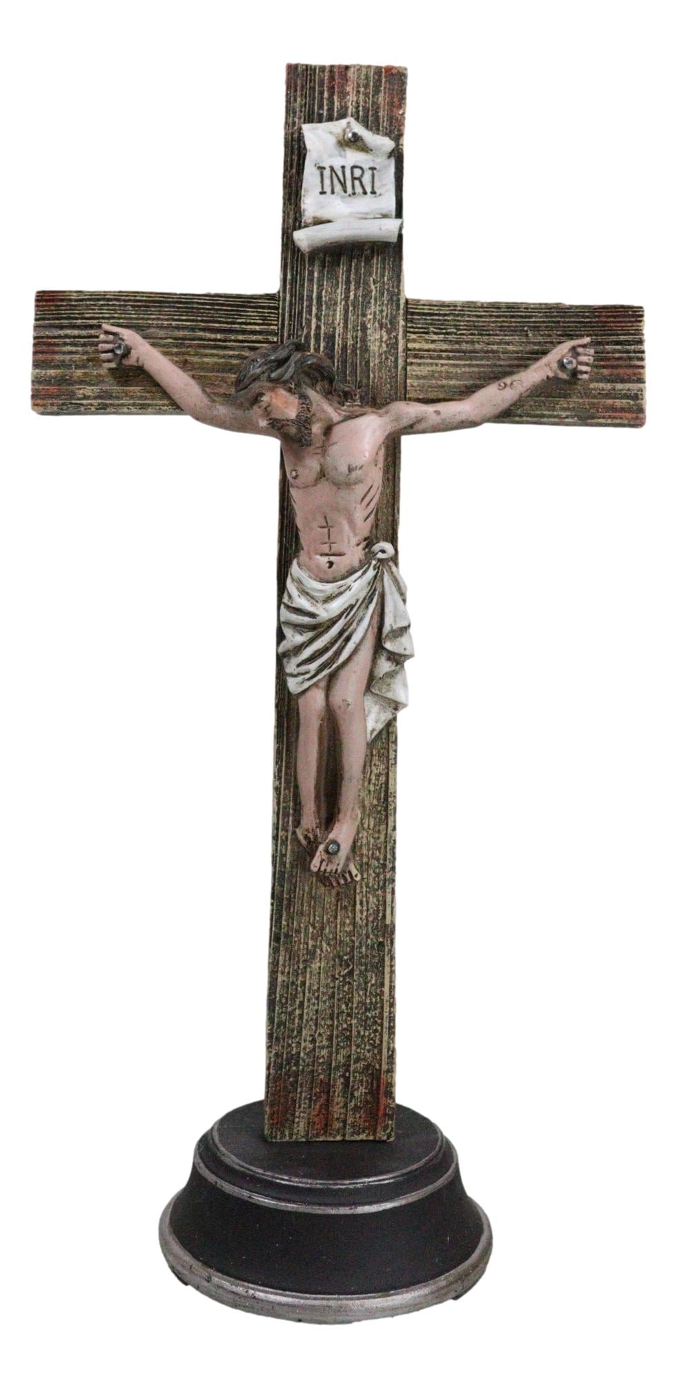 Christian Religious Accent INRI Jesus Christ Crucifix Desktop Cross ...