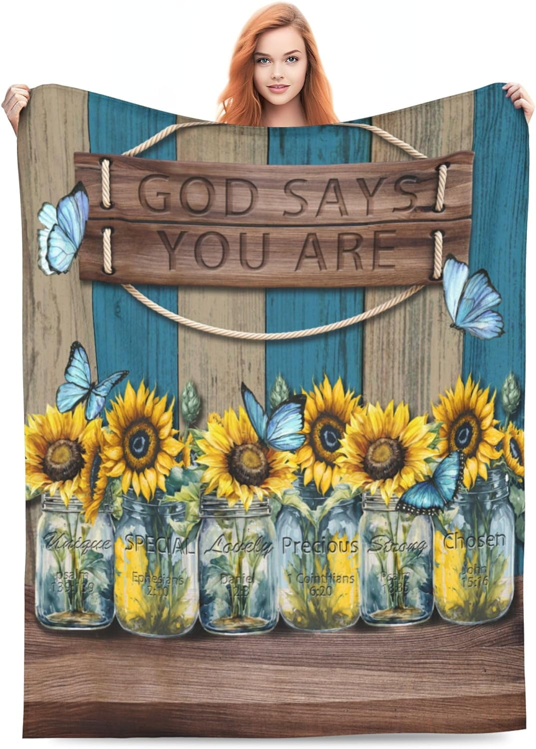 Christian Religious Bible Verse Scripture Prayer Jesus Cross Flower ...