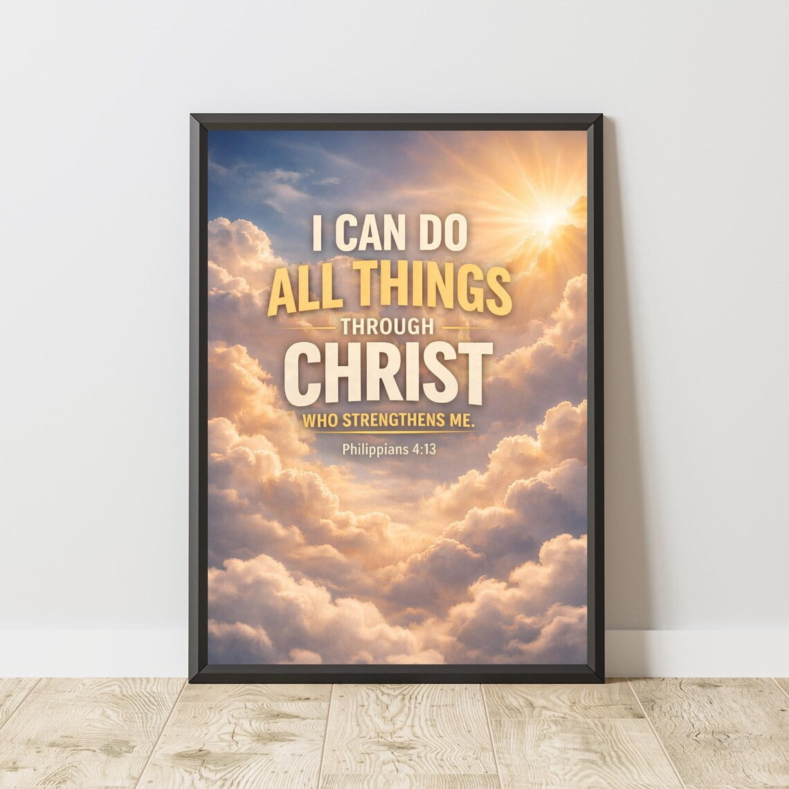 Christian Religious Christian Motivation Inspirational Poster Unframed ...