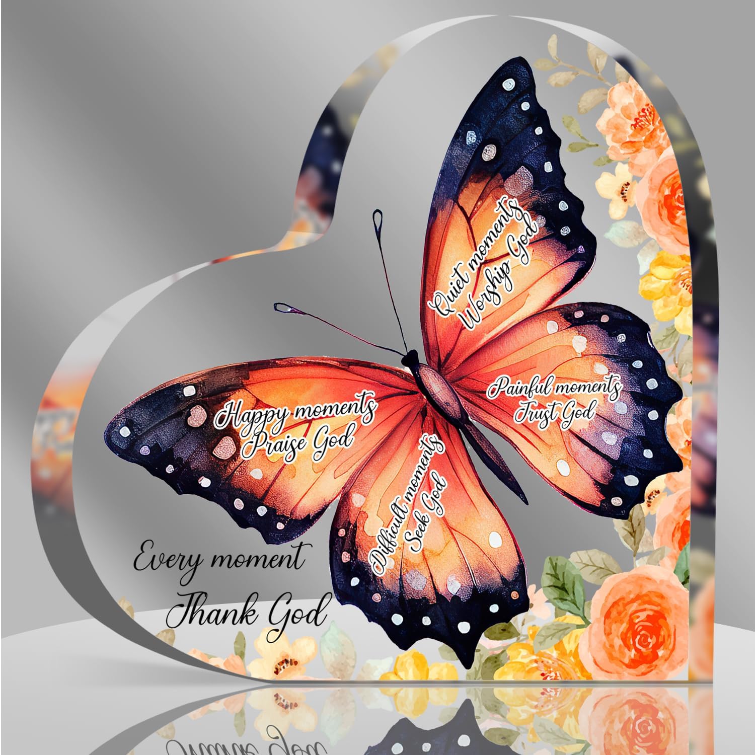 Christian Religious Gifts for Women Butterflies Inspirational Desk ...