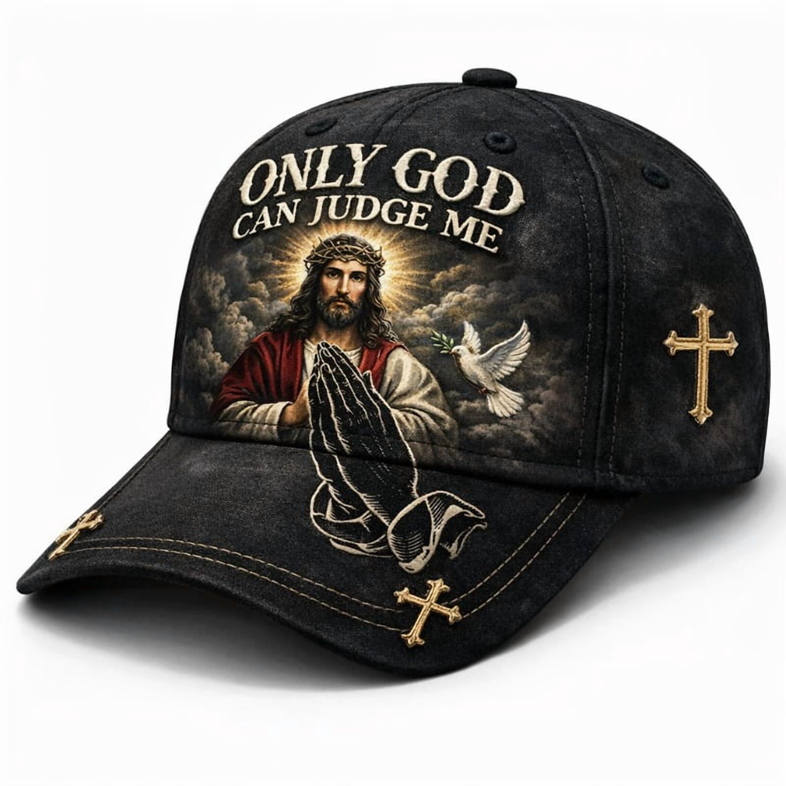 Christian Religious Hat Unisex Adjustable Praise God Heaven Bound Jesus ...