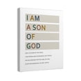 Christian Religious I am A Son of God Framed Canvas Wall Art Decor 11× ...