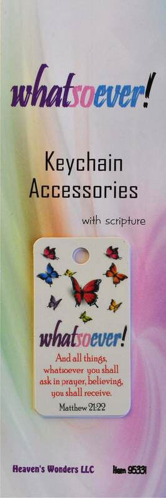 Christian Religious Key chain Accessories With Scripture - Whatsoever ...