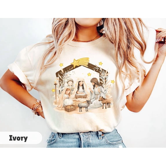 Christian Religious Nativity For Christians Version Fourteen T-Shirt ...