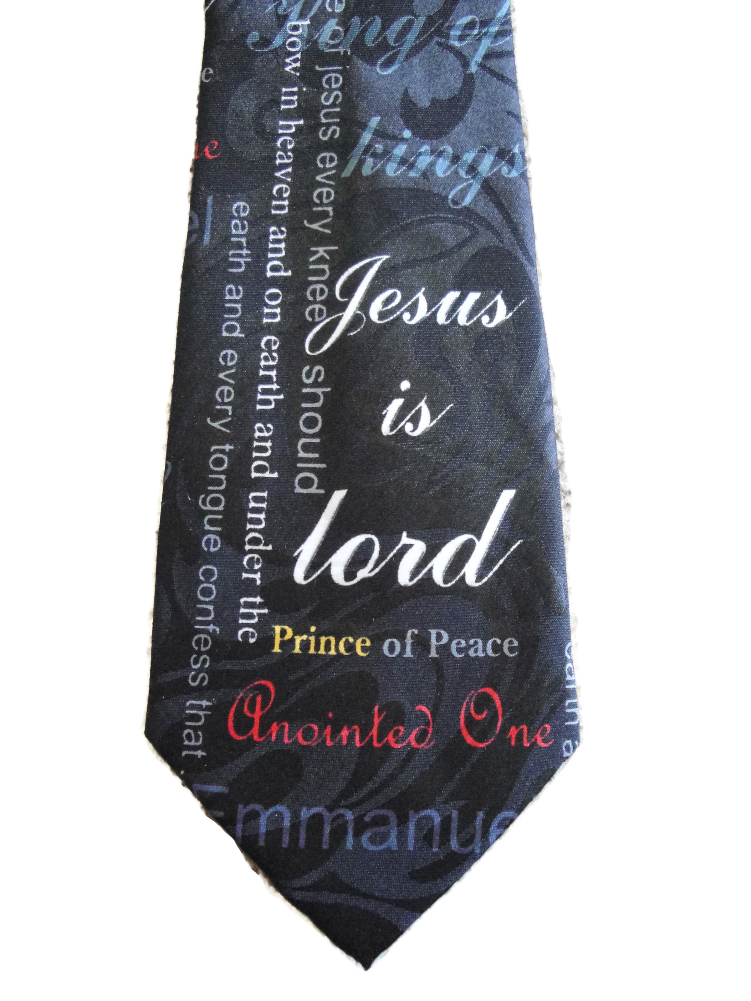 Christian Religious Cross Ties Necktie, 100% Polyester, Standard Adult ...