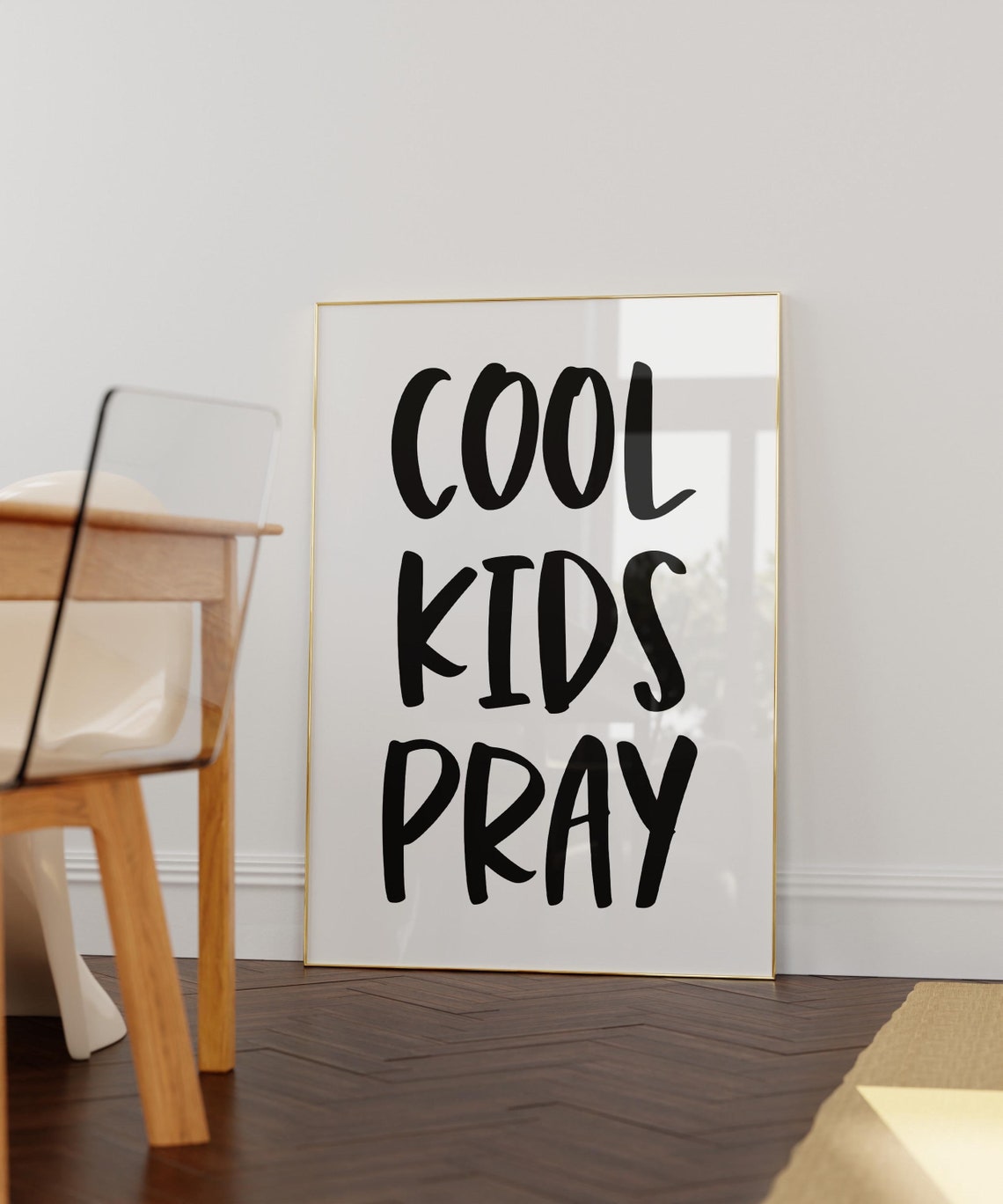 Christian Room Wall Art, Cool Pray Print, Nursery Bible Verse Print ...