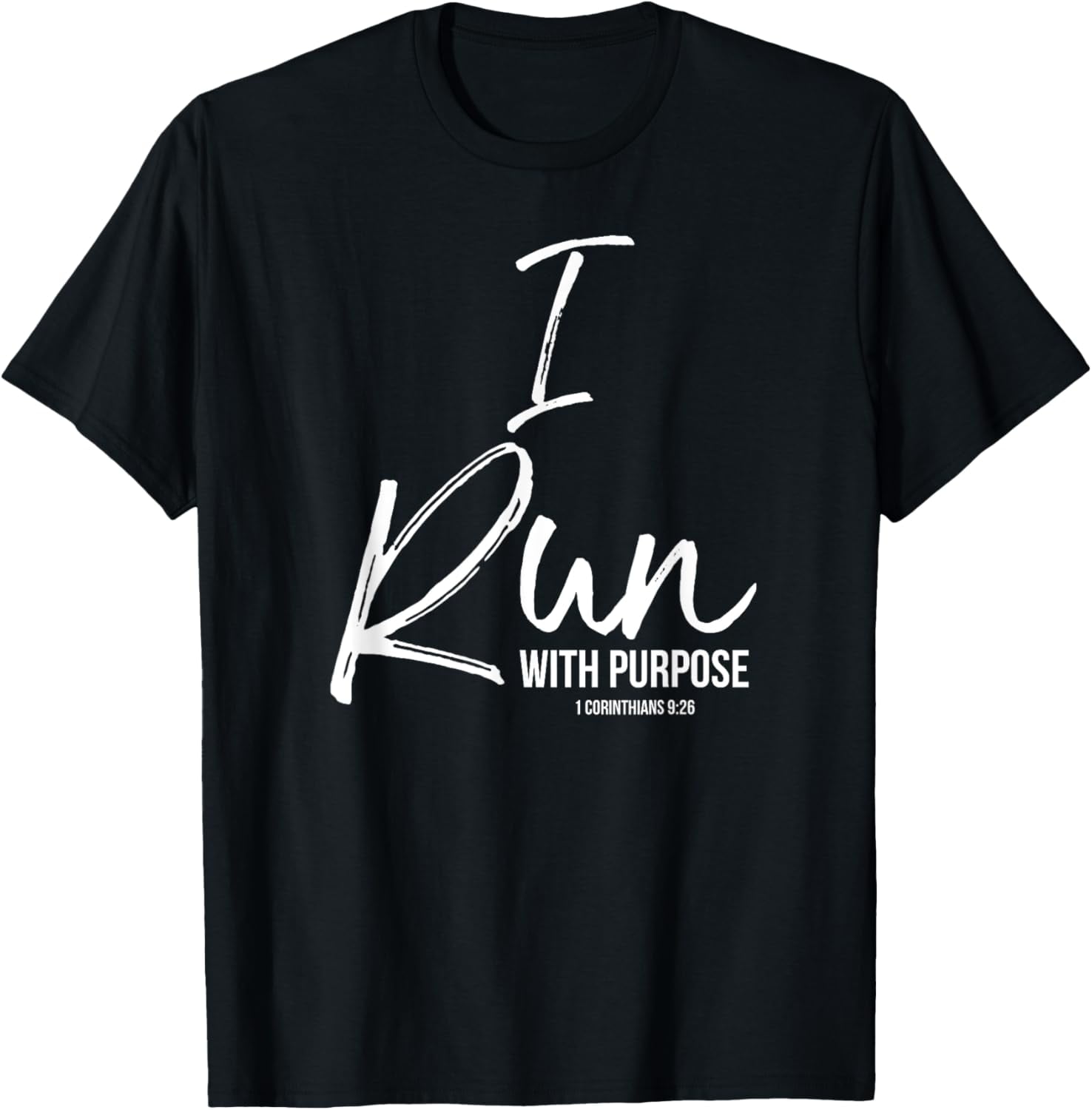 Christian Running Gift for Runners I Run with Purpose T-Shirt - Walmart.com