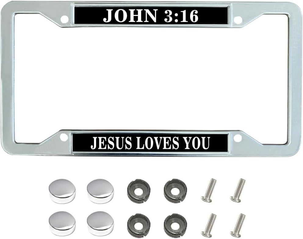 Christian Saying Faith License Plate Frame For Thanksgiving, John Bible ...