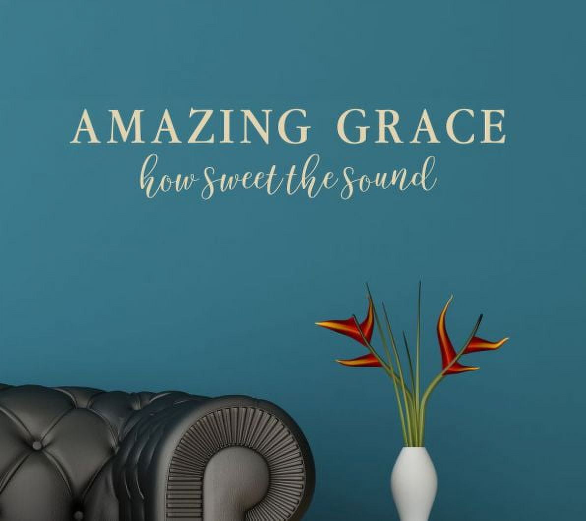Christian Sayings Wall Art Amazing Grace Sweet The Sound Decals Decor ...