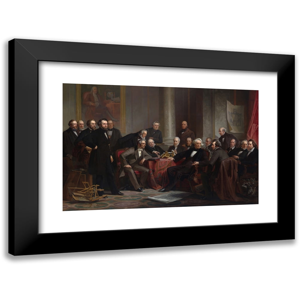 Christian Schussele 18x13 Black Modern Framed Museum Art Print Titled ...