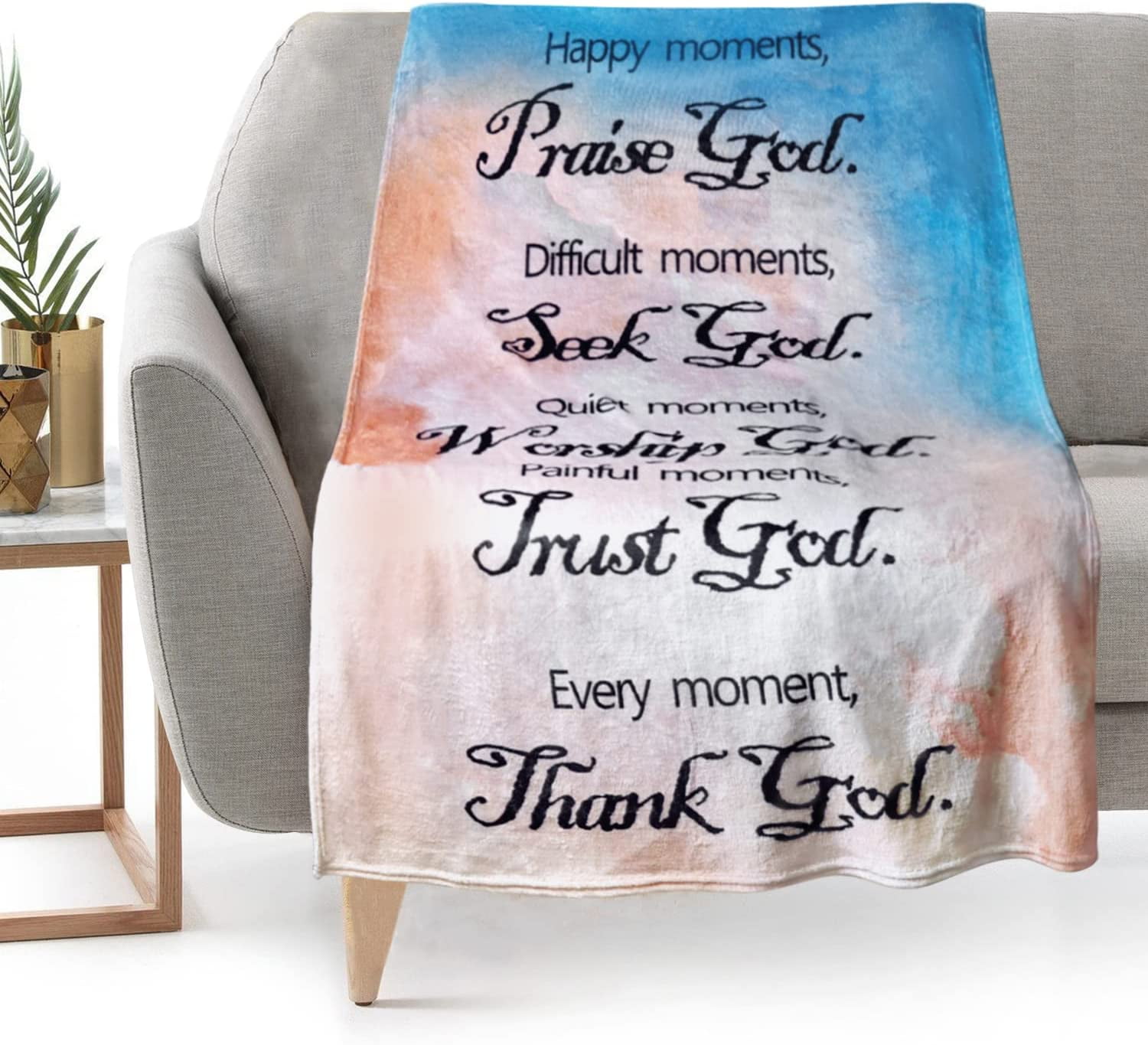Christian Scripture Blanket Spiritual Gifts for Women Religious Throw ...