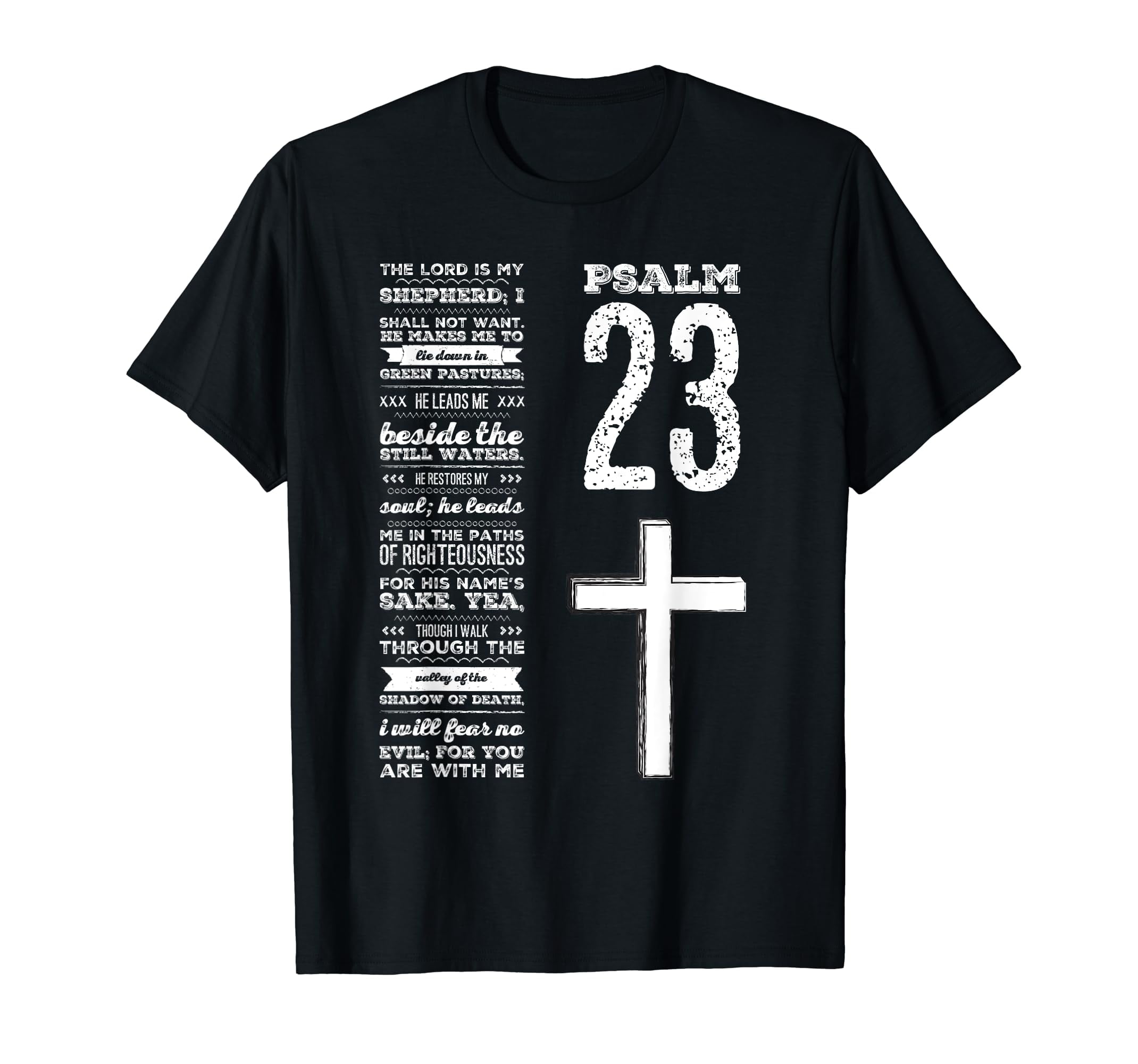 Christian Scripture Psalm 23 Youth Group Pastor Faith T-Shirt - Walmart.com