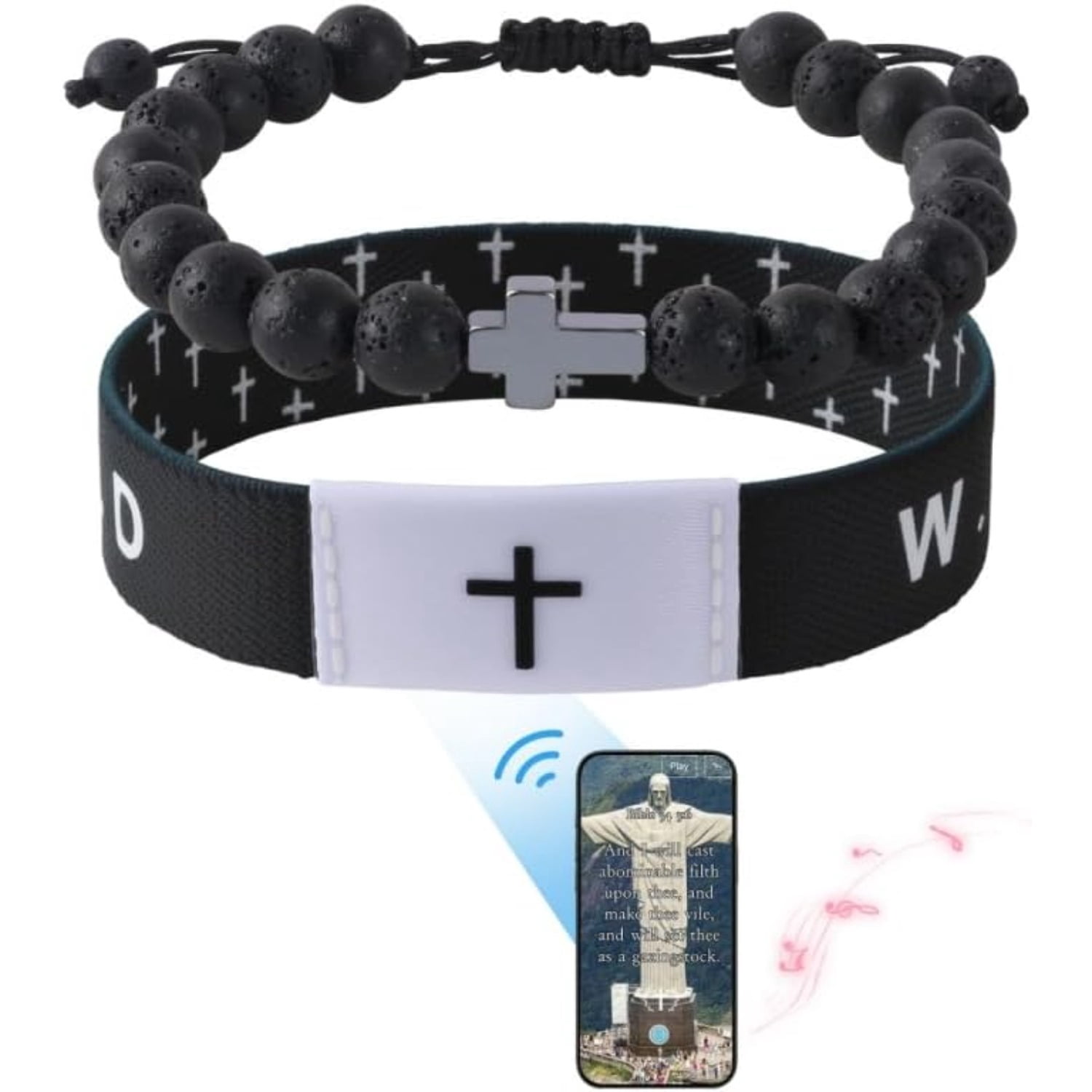 Christian Scripture WWJD Bible Verse Wristbands, Religious Faith ...