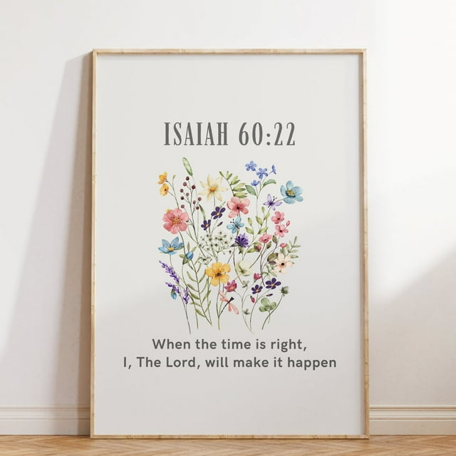 Christian Scripture Wall Art Print, Isaiah Poster, Christian Poster ...