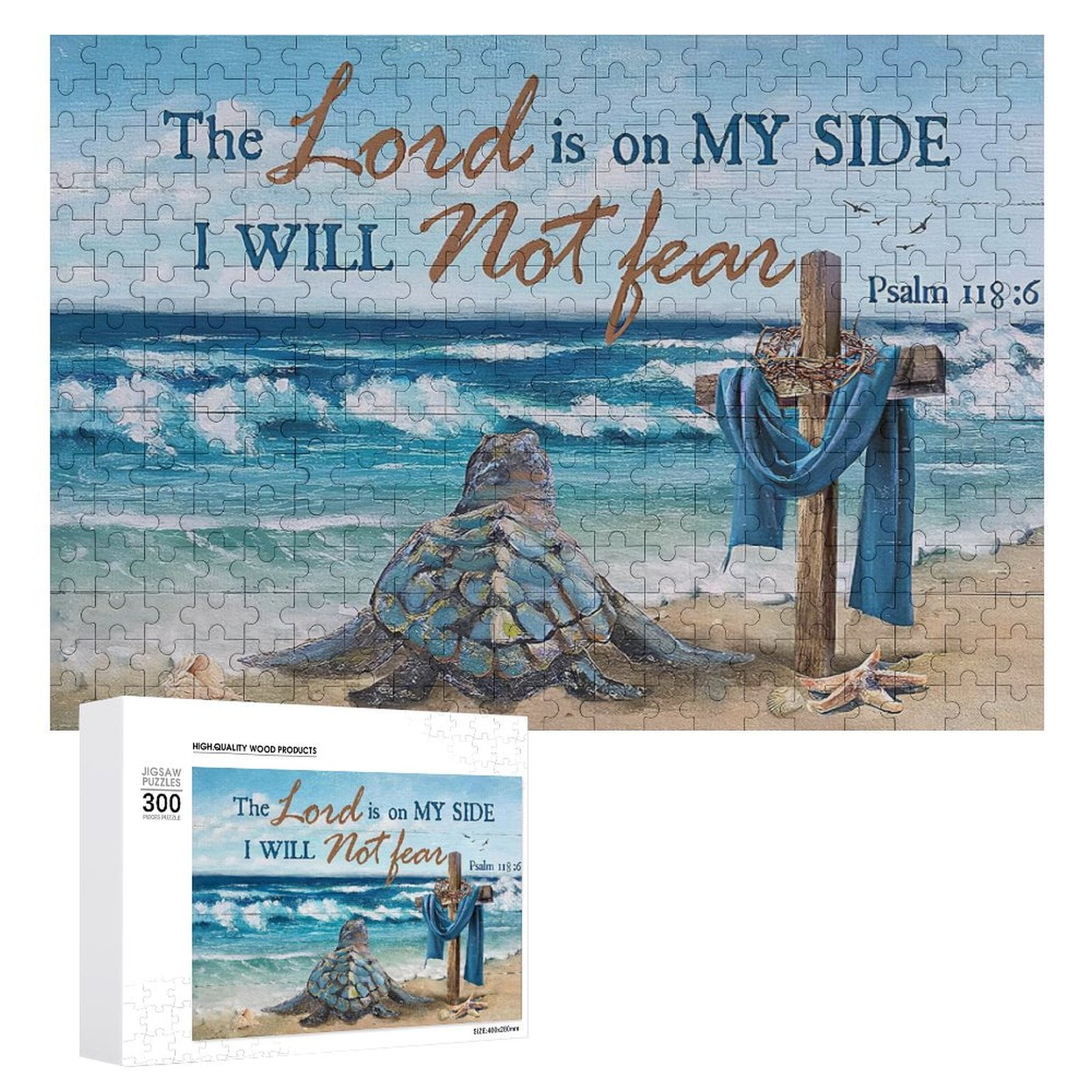 Christian Sea Turtle 300 Piece Jigsaw Puzzle for Adults and Families ...