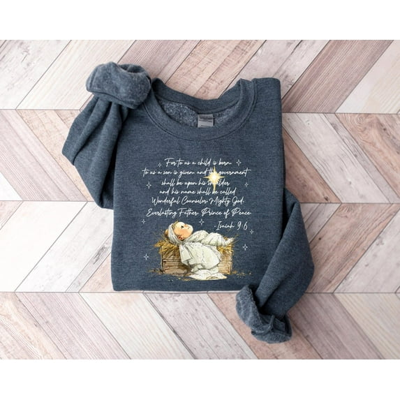 Christian Season Shirt For Jesus Lovers, Isaiah 9:6 Bible Verse Tee ...