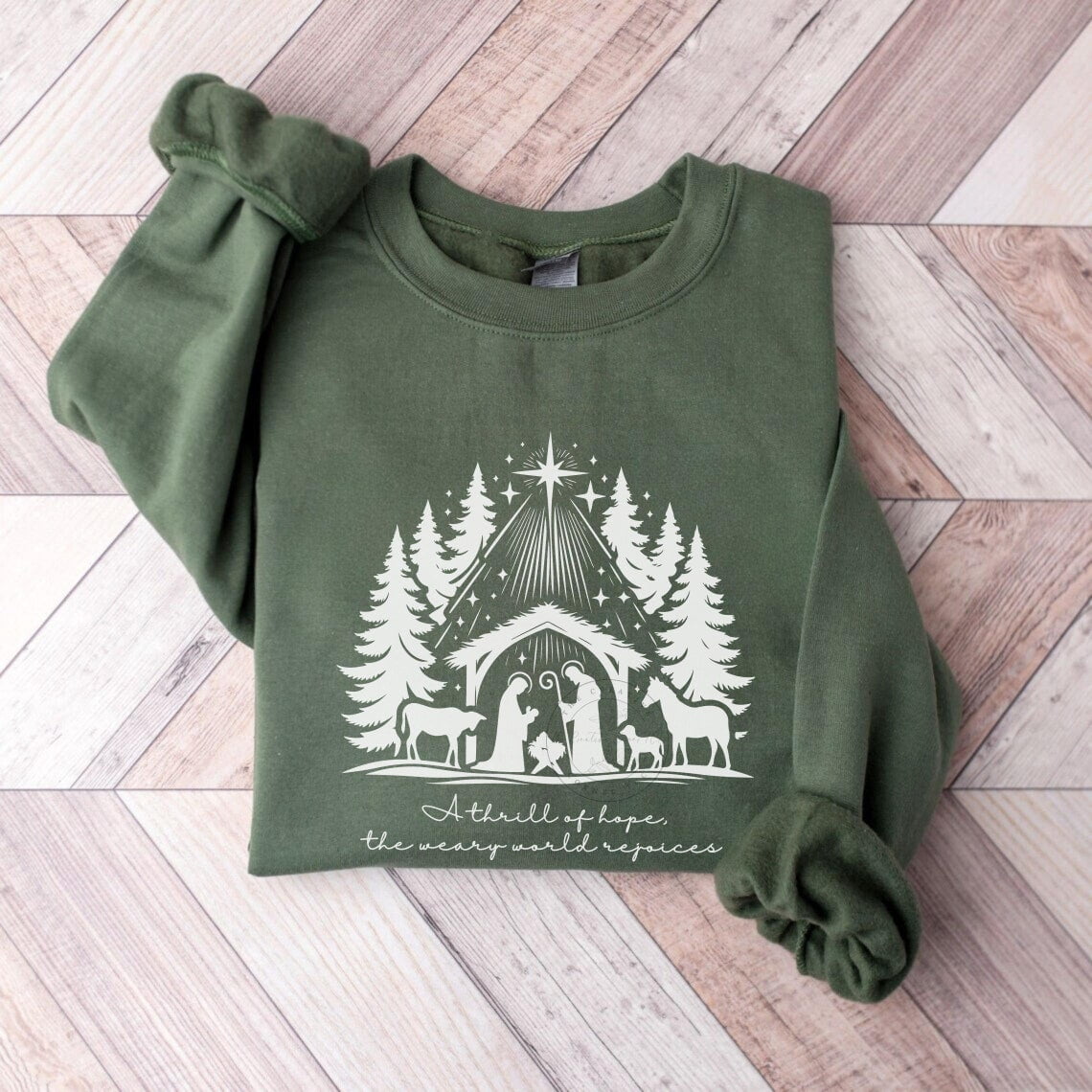 Christian Season Shirt, Nativity Scene Sweatshirt, Season Nativity ...