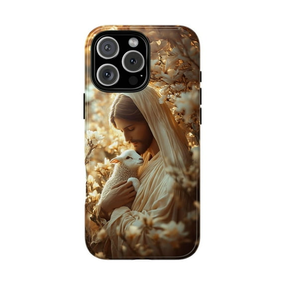 Christian Shepherd Lamb Peaceful Faith Inspired Art Phone Case with ...