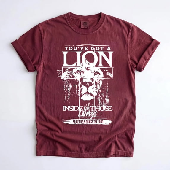 Christian Shirt, Christian Lion Shirt, Religious Tee - Walmart.com