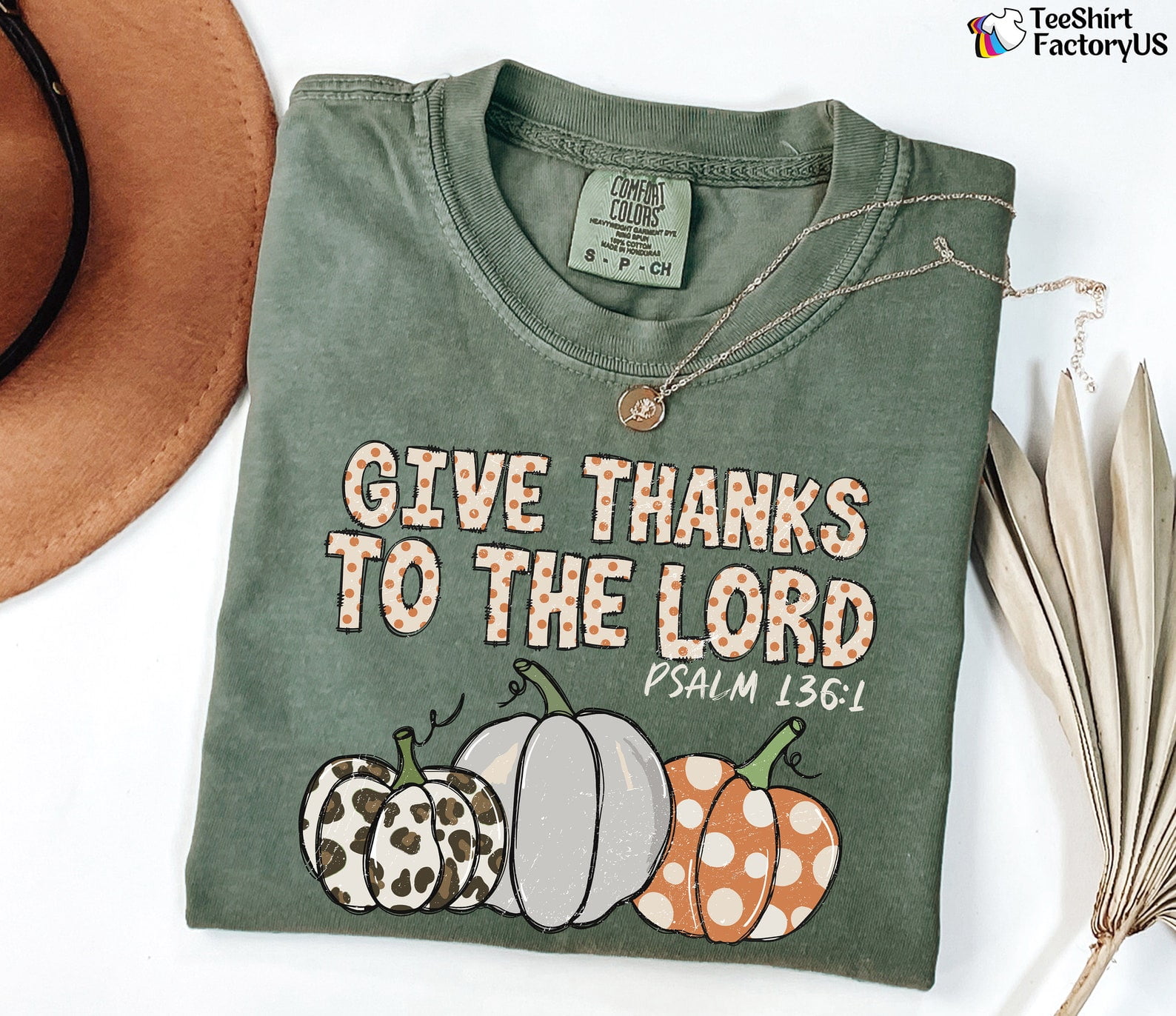 Christian Shirt, Fall Shirt, Give Thanks To The Lord Shirt, Bible Verse ...