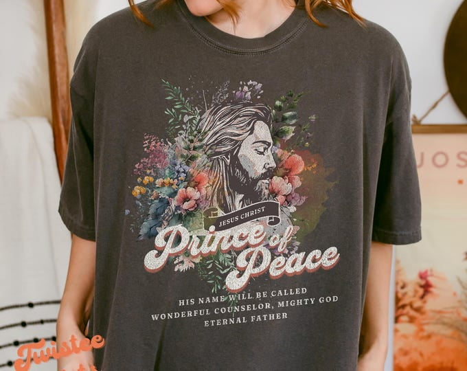 Christian Shirt - Jesus Christ Prince of Peace Shirt - Women Christian ...