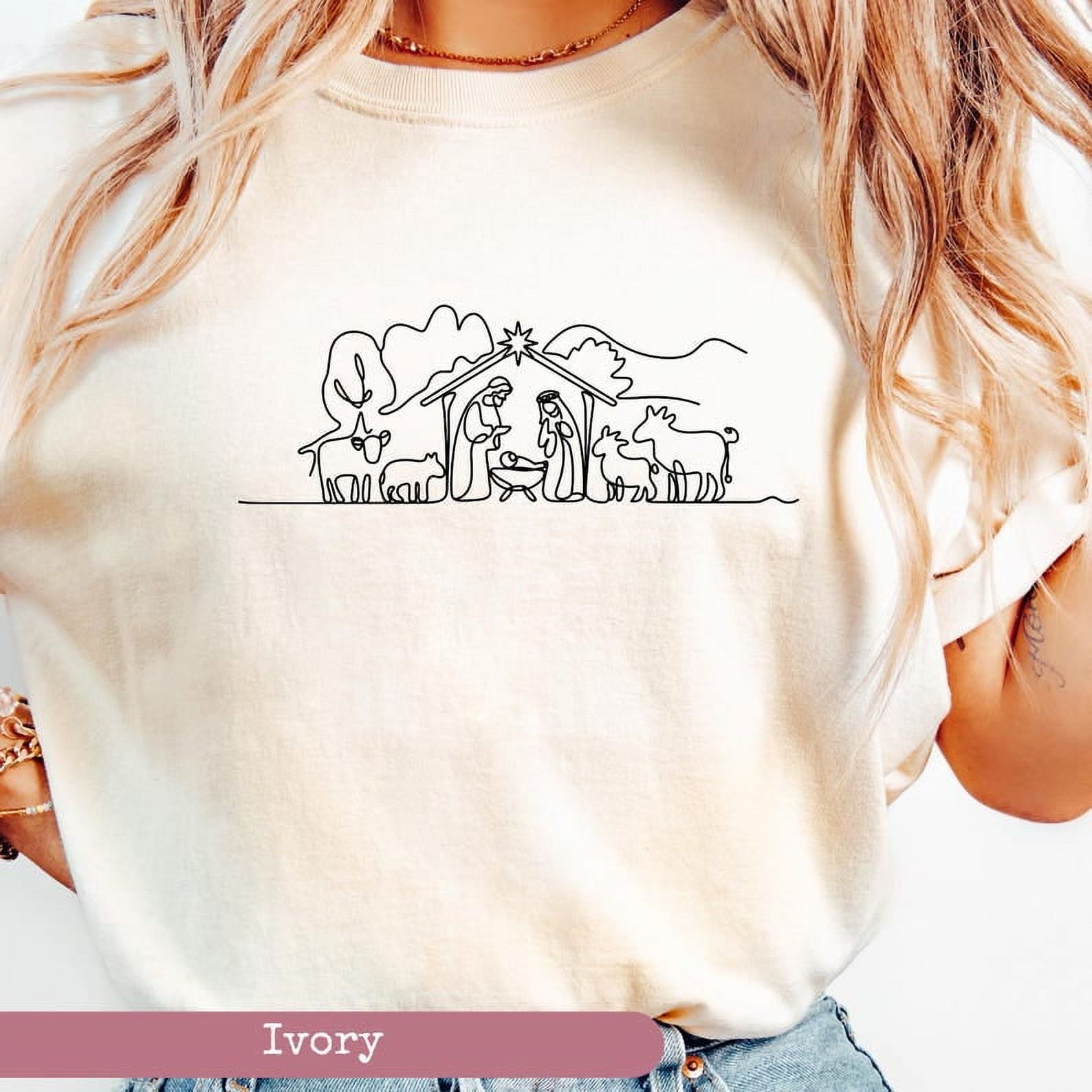 Christian Shirt, Nativity Scene Shirt, Nativity Shirt, True Story ...