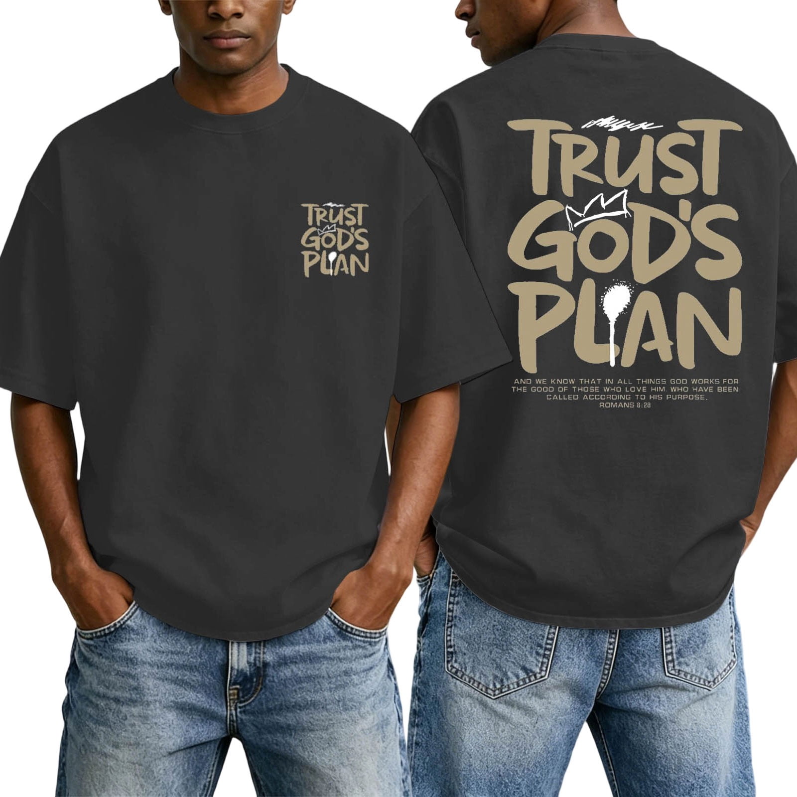 Christian Shirt for Men Women Faith Jesus Cross Bible Verse Shirts ...