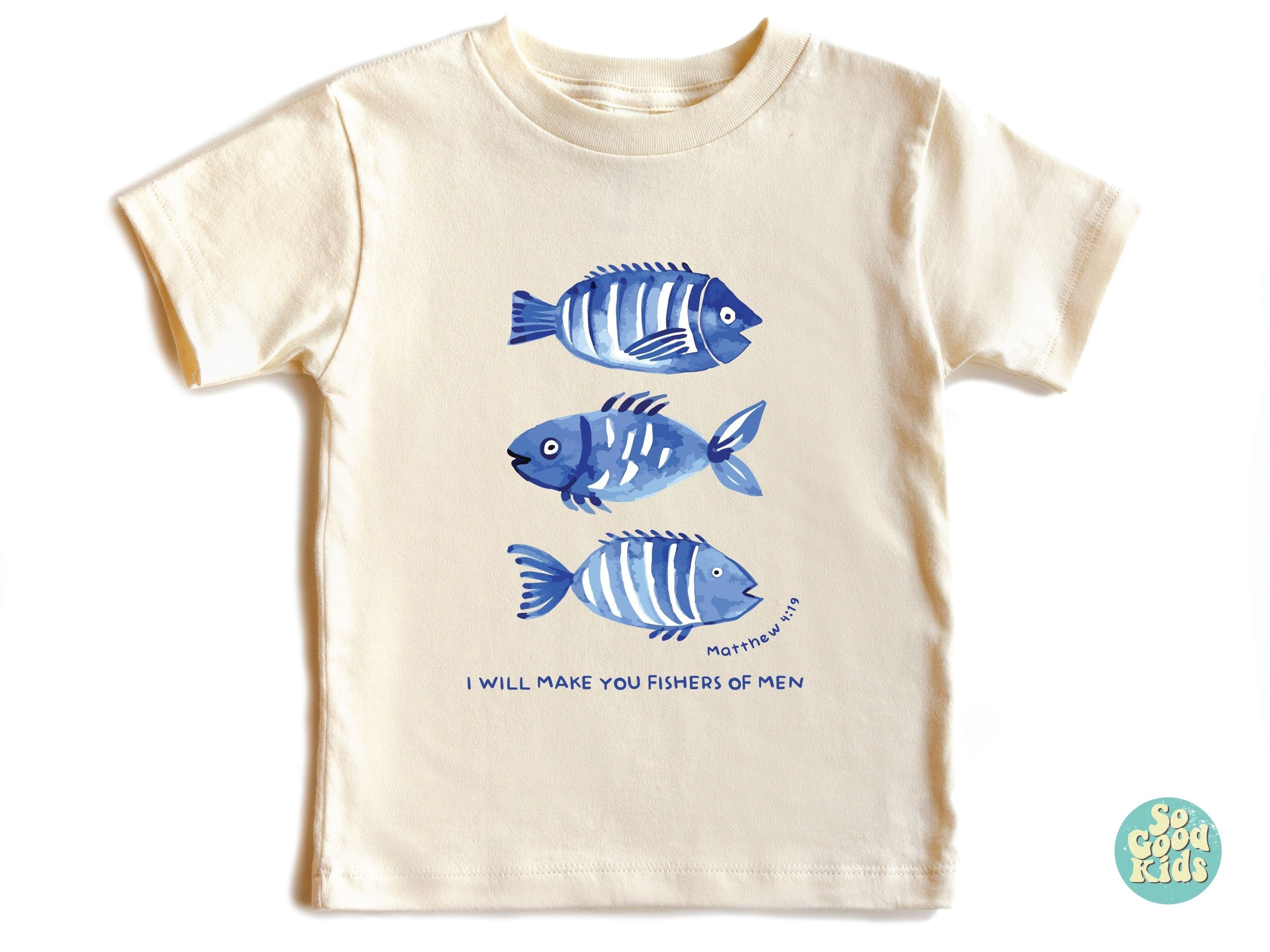 Christian Shirts For Kids, Bible Verse Shirt For Kids, Kids Fishing ...