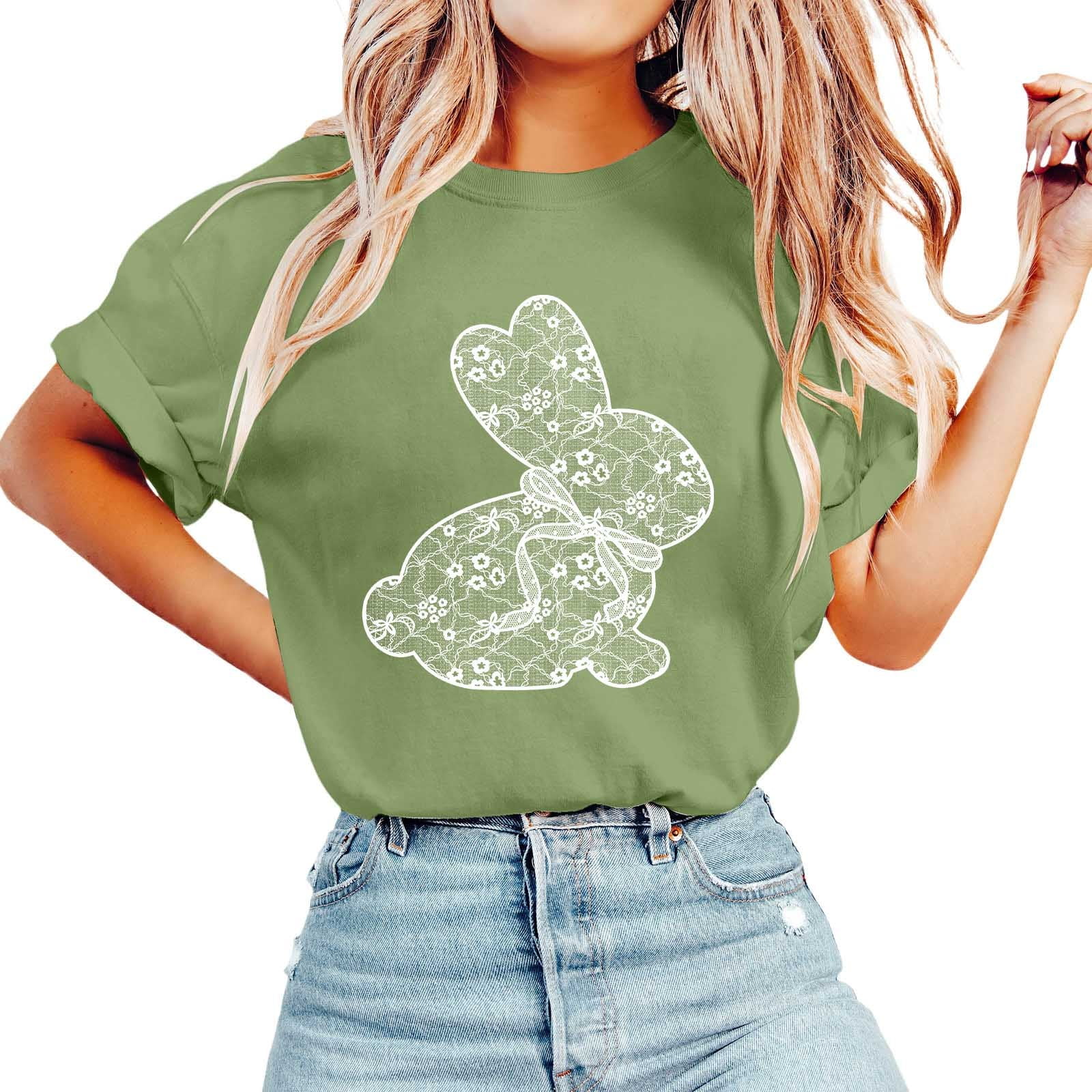 Christian Shirts for Women Fashion Print Round Neck Short Sleeve Womens ...