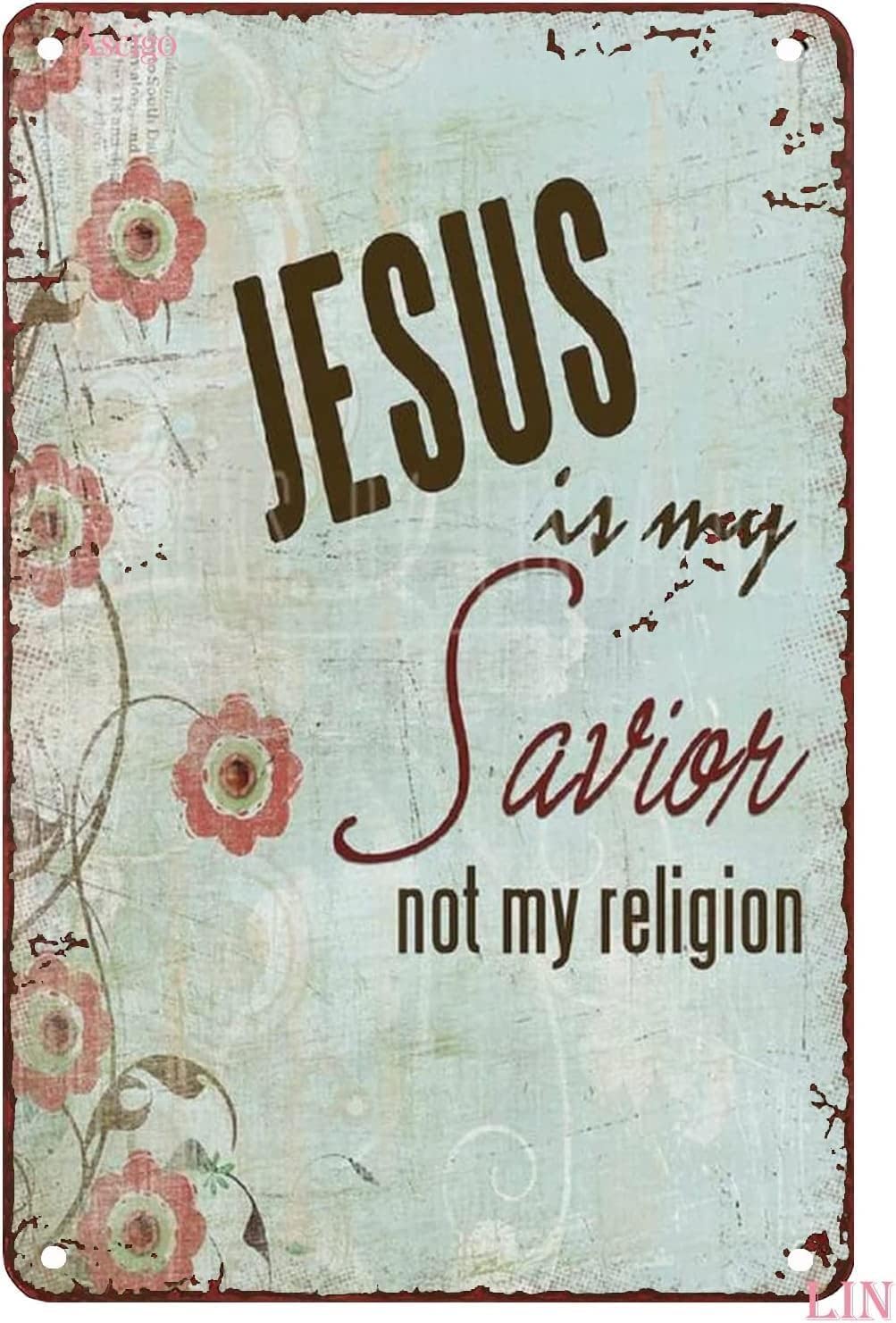 Christian Sign Faith Sign Jesus is My Savior Scripture Sign Christian ...